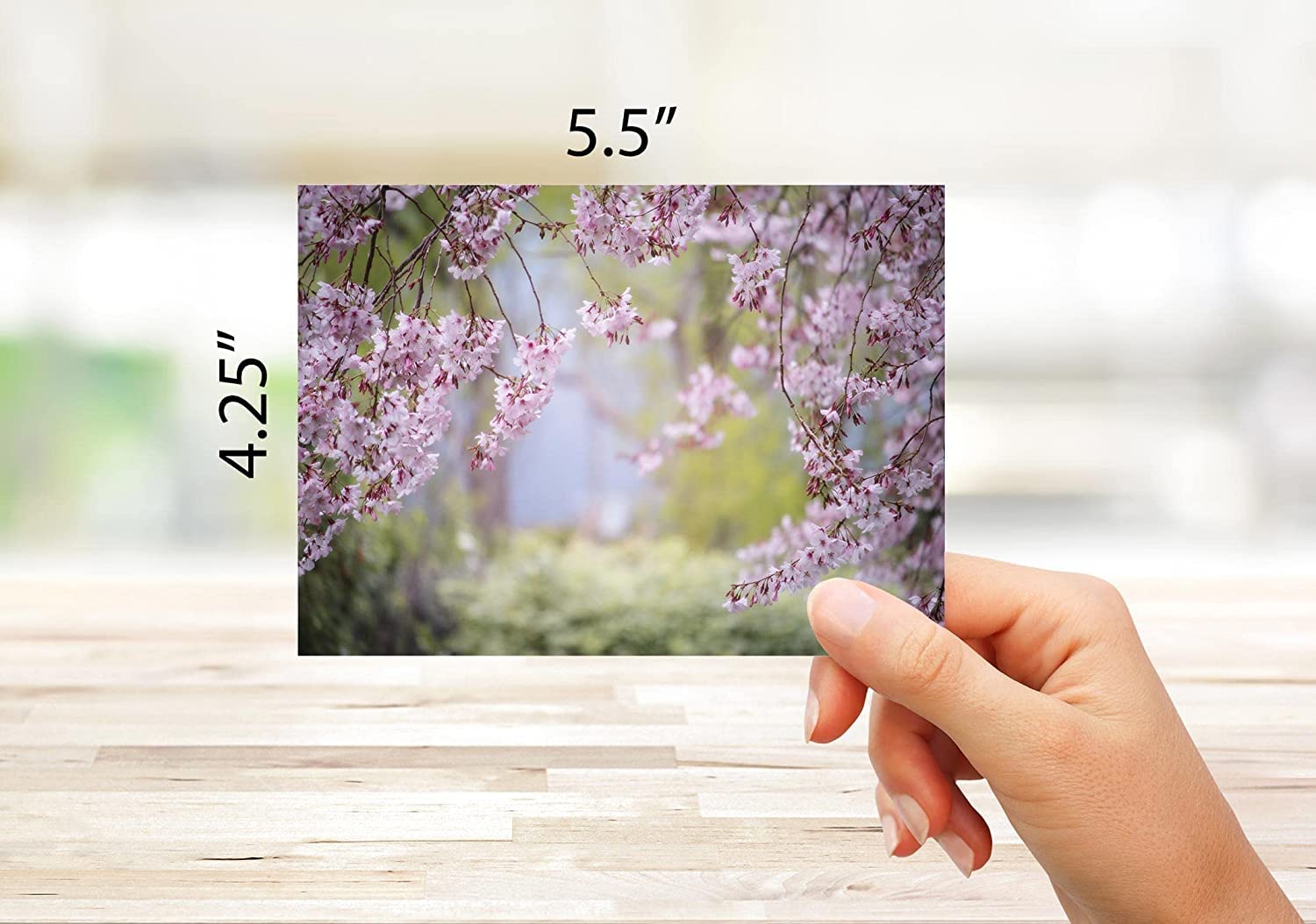 Small World Greetings Spring Blossoms Flower Note Cards 12 Count - Blank Inside with White Envelopes - A2 Size 5.5" x 4.25" - Floral Stationery - Birthday, Thank You, and More