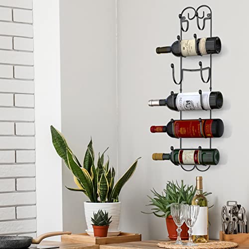 DecoBros Wall Mount Multi-Purpose Towel/Wine/Hat Rack, Bronze