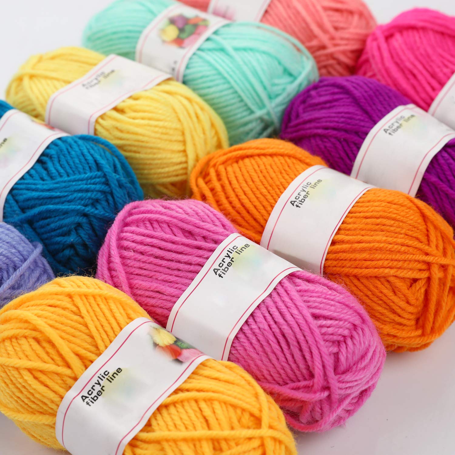 75 Pcs Crochet Kit with Yarn Set Crochet kit for Beginners Crochet Yarn Set Including 24 Acrylic Yarn Skeins Crochet Hooks Needles Handmade Yarn Knitting Crochet Kit for Beginners and Professional