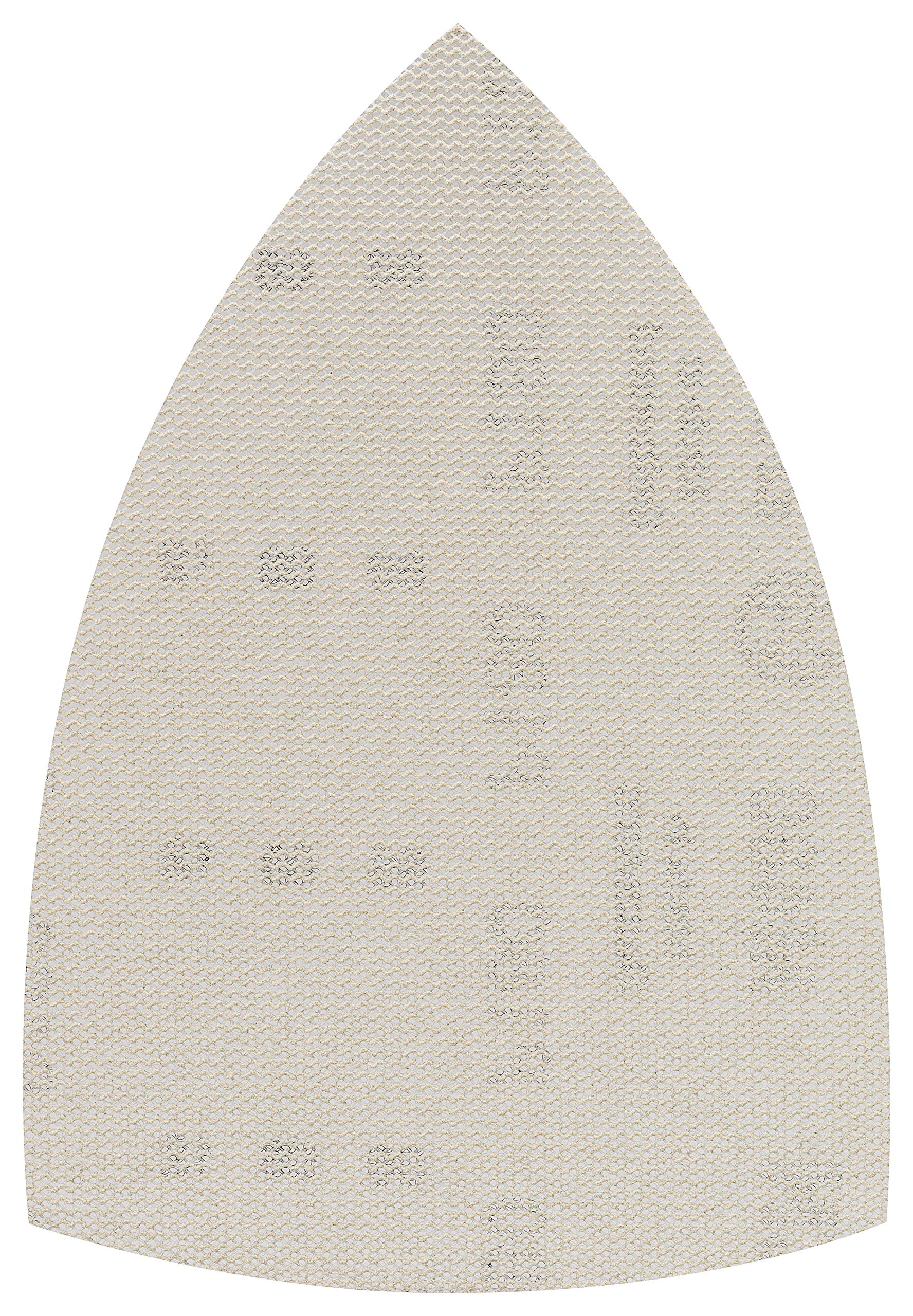 Bosch Professional 2608621207 G80, Set of 10 Triangular Sanding Pads M480 Best (Wood and Paint, Ø 115 mm, Grit P80, Accessories for Delta Sander), Beige, 10