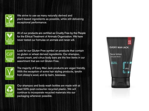 Every Man Jack Post Shave Face Lotion, Signature Mint, 4.2 oz