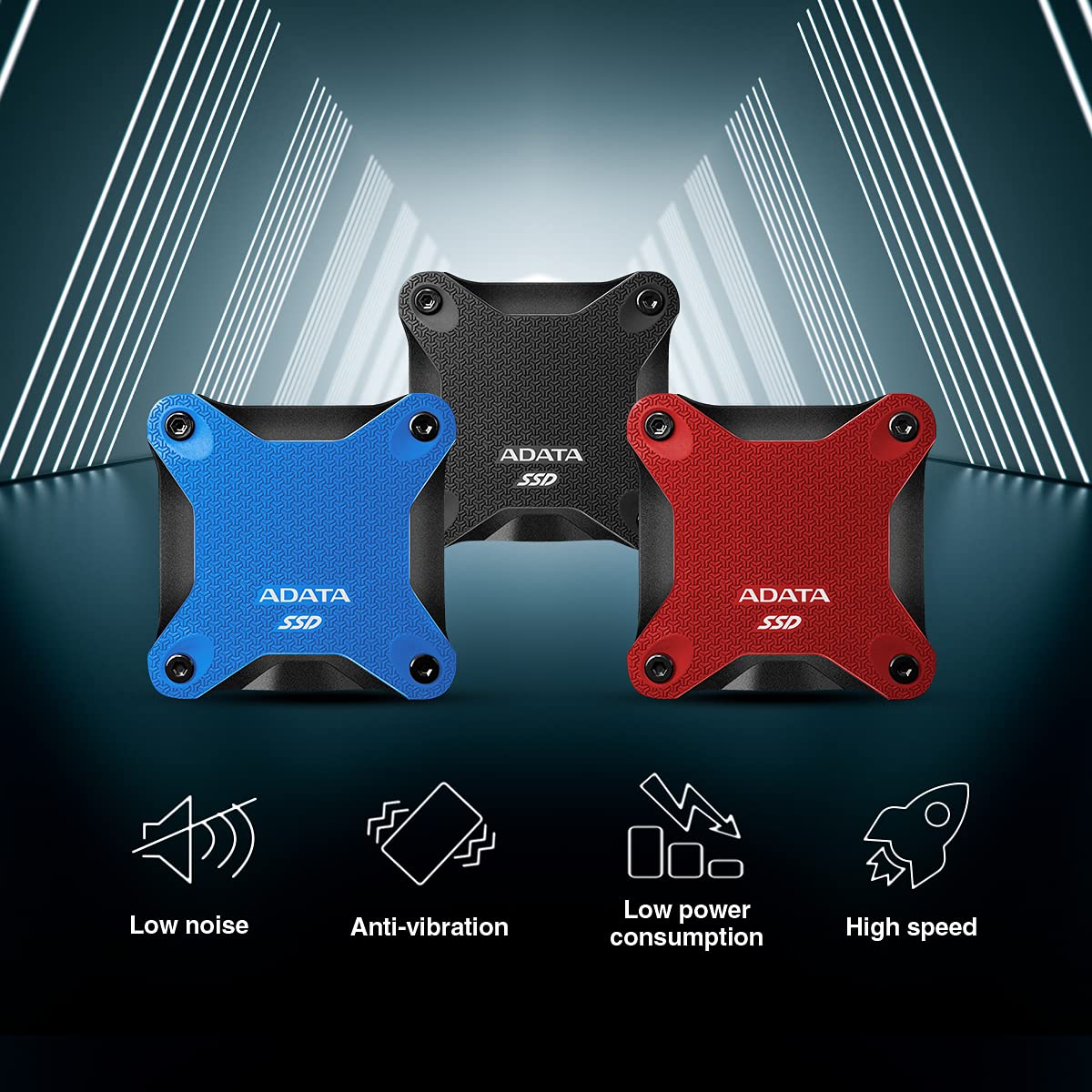 ADATA Entry Series SD600Q: 240GB Black External SSD USB 3.1 Gaming Console Compatible