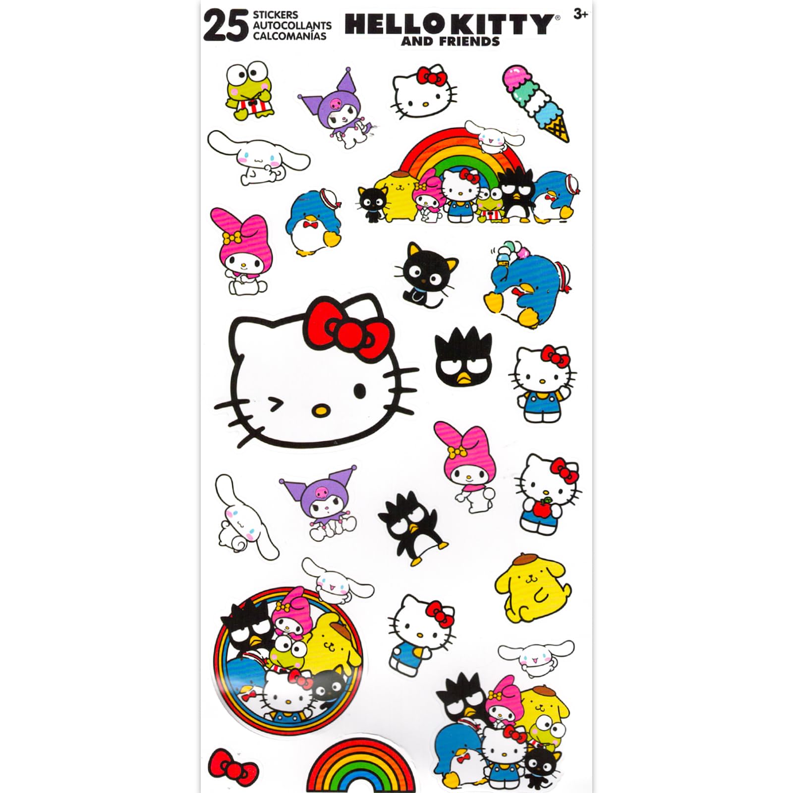 Hello Kitty Fleece Blanket Sleepover Set for Girls - Bundle with 45x60 Inch My Melody Throw Blanket, Hello Kitty and Friends Bag, Stickers and More | Hello Kitty Overnight Pack