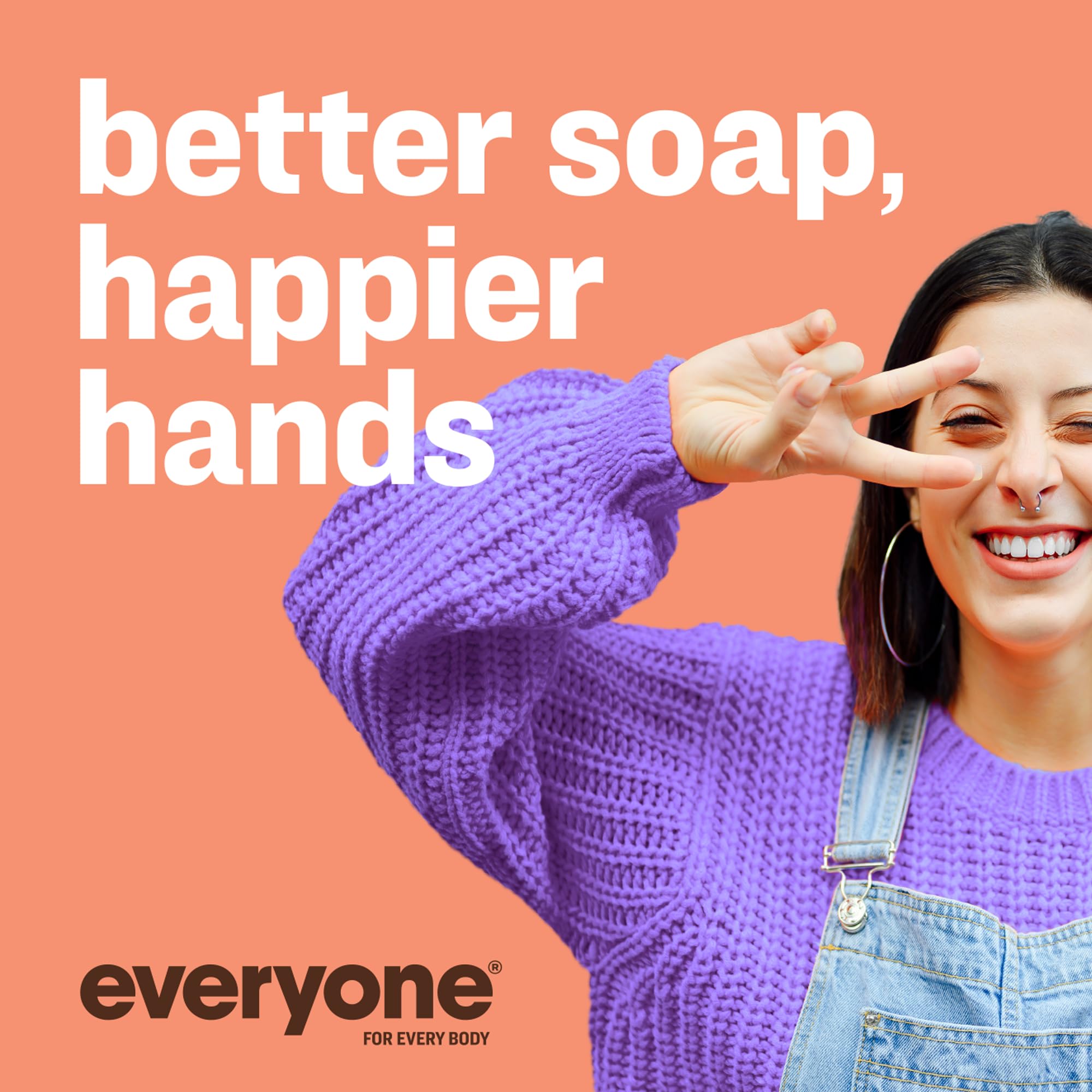 Everyone Liquid Hand Soap, 12.75 Ounce (Pack of 3), Apricot and Vanilla, Plant-Based Cleanser with Pure Essential Oils