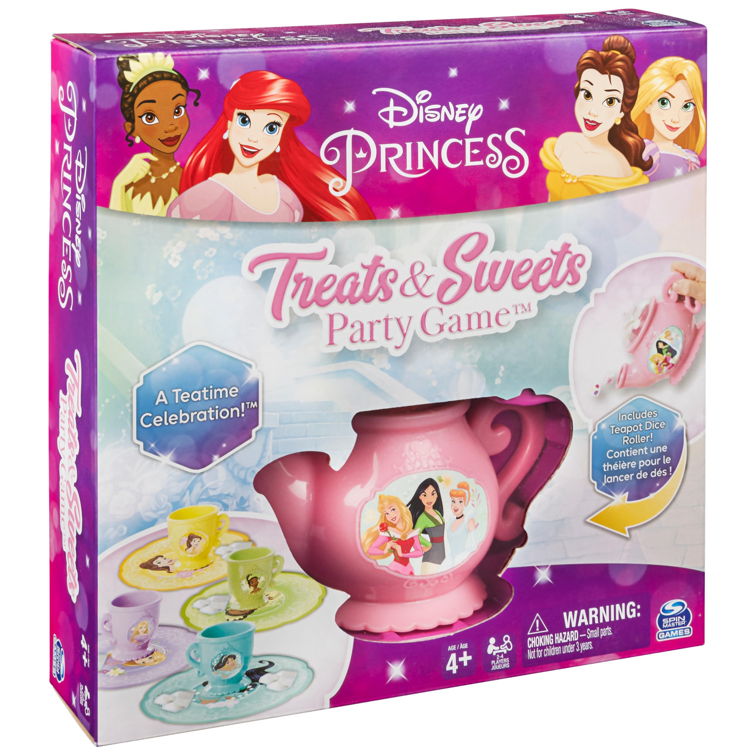 Disney Princess Treats & Sweets Party Board Game, for Kids and Families Ages 4 and up