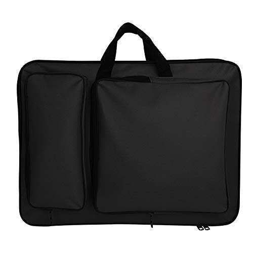 Waterproof Art/Craft Supplies Storage Tote Bag Artist Travel Portfolio Carrying Bag Case Painting Box Large Messenger Bag for Painting Brushes Pencils Palette Paints Sketchbook (Black(Child))