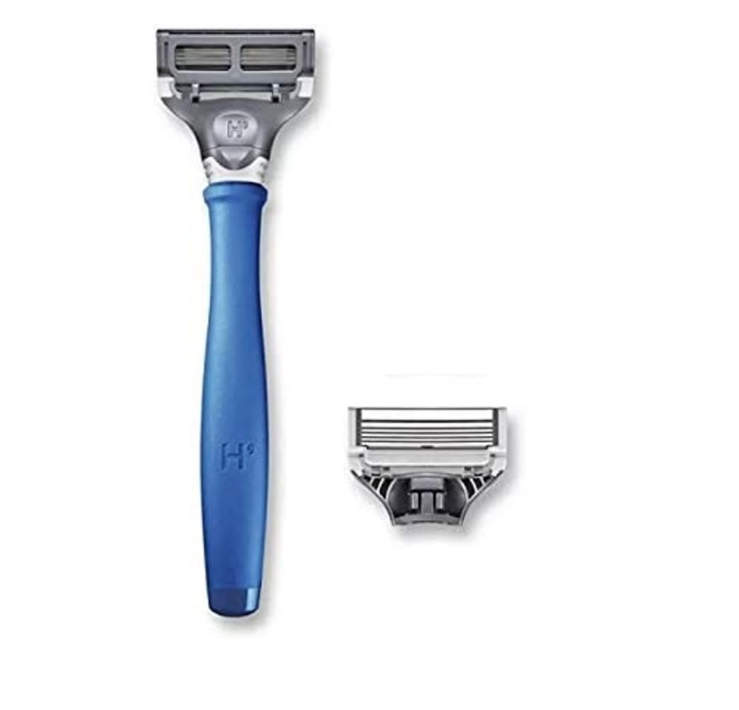 Harry's Men's Razor with 2 Razor Blades (Blue)