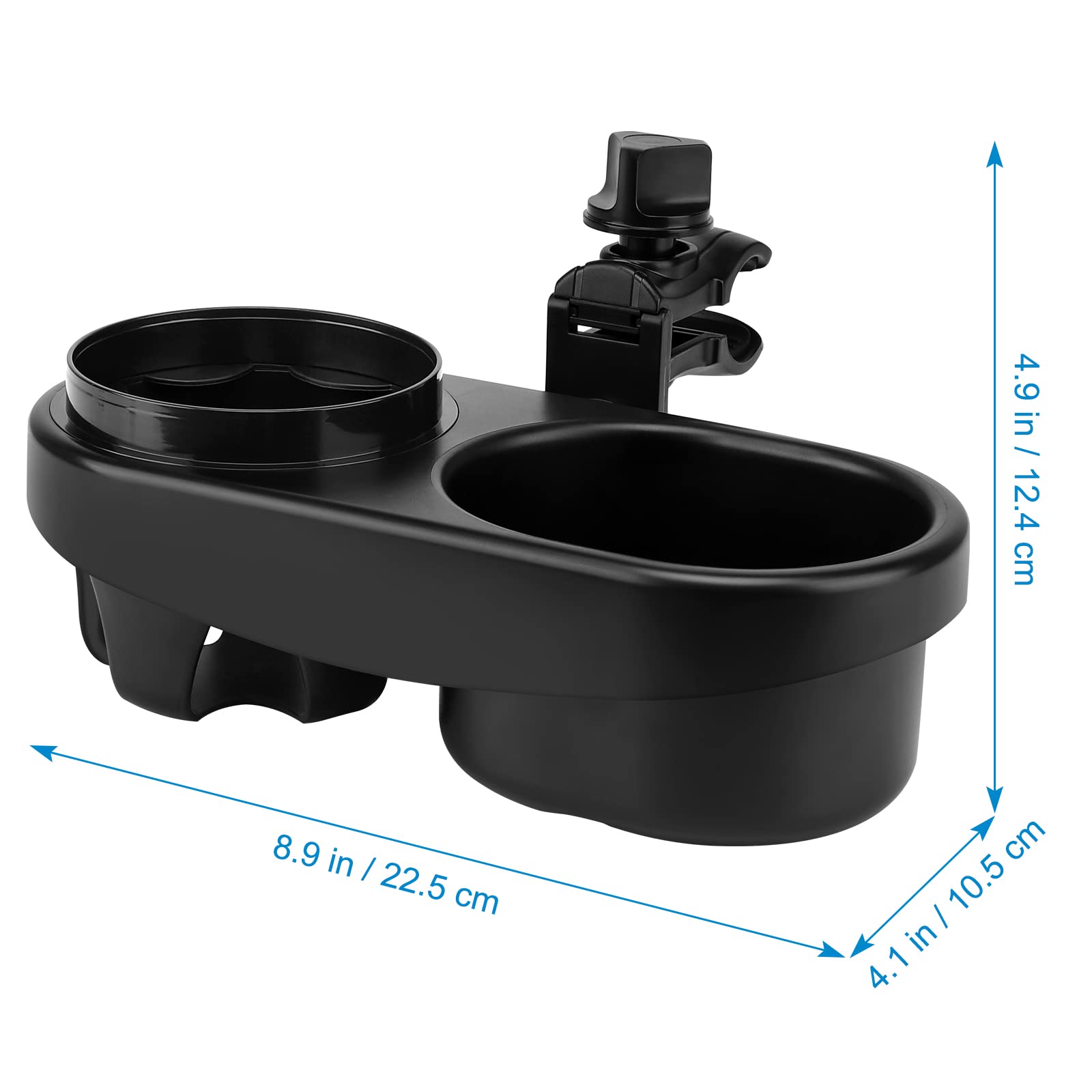 Accmor 2 in 1 Stroller Cup Holder with Snack Tray, Universal Stroller Tray Snack Catcher Drinks Holder, Stroller Snack Tray Ideal for Mom and Baby