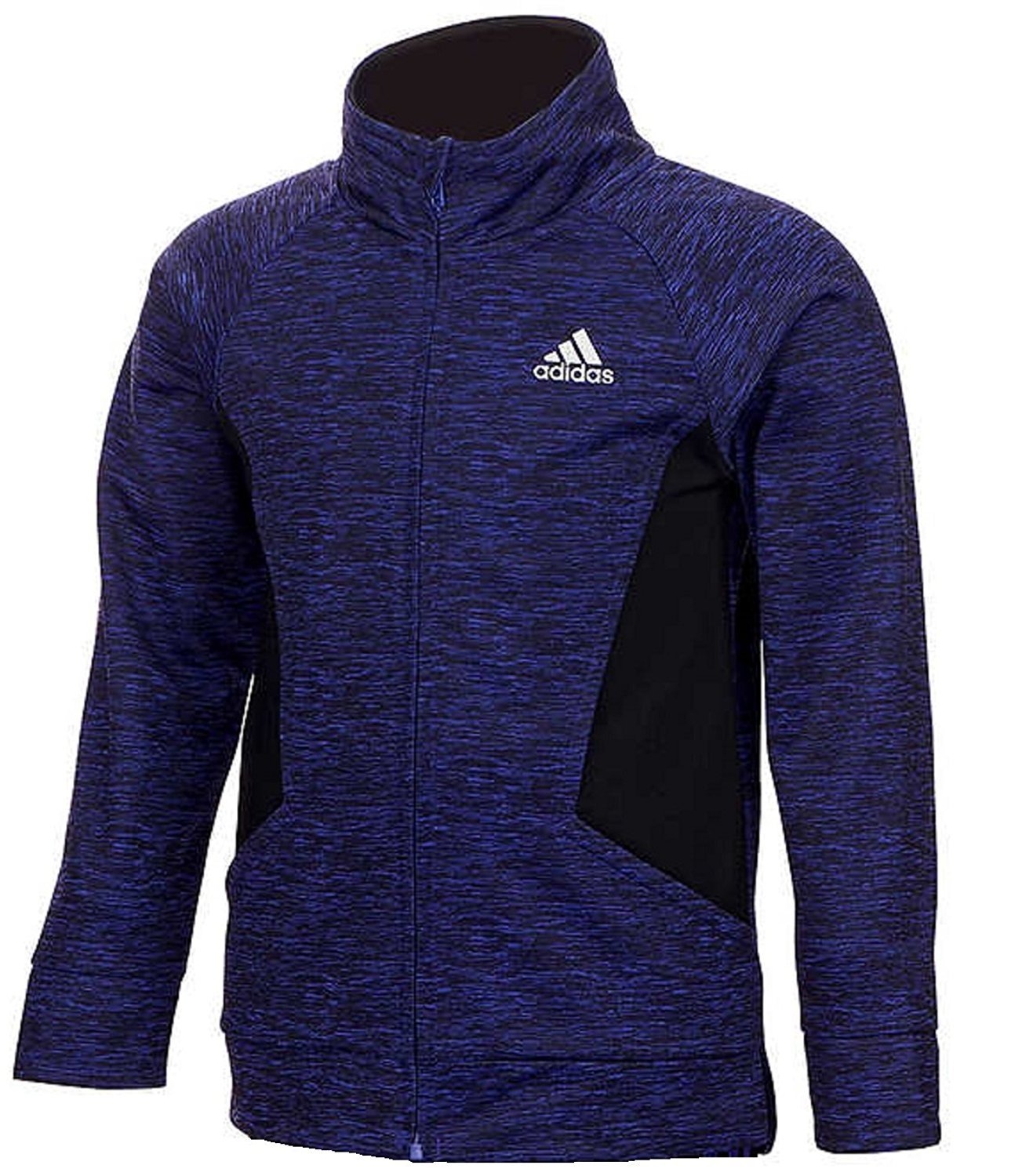 adidas Girls Tricot Zip Jacket and Pant Set (6X, Purple)