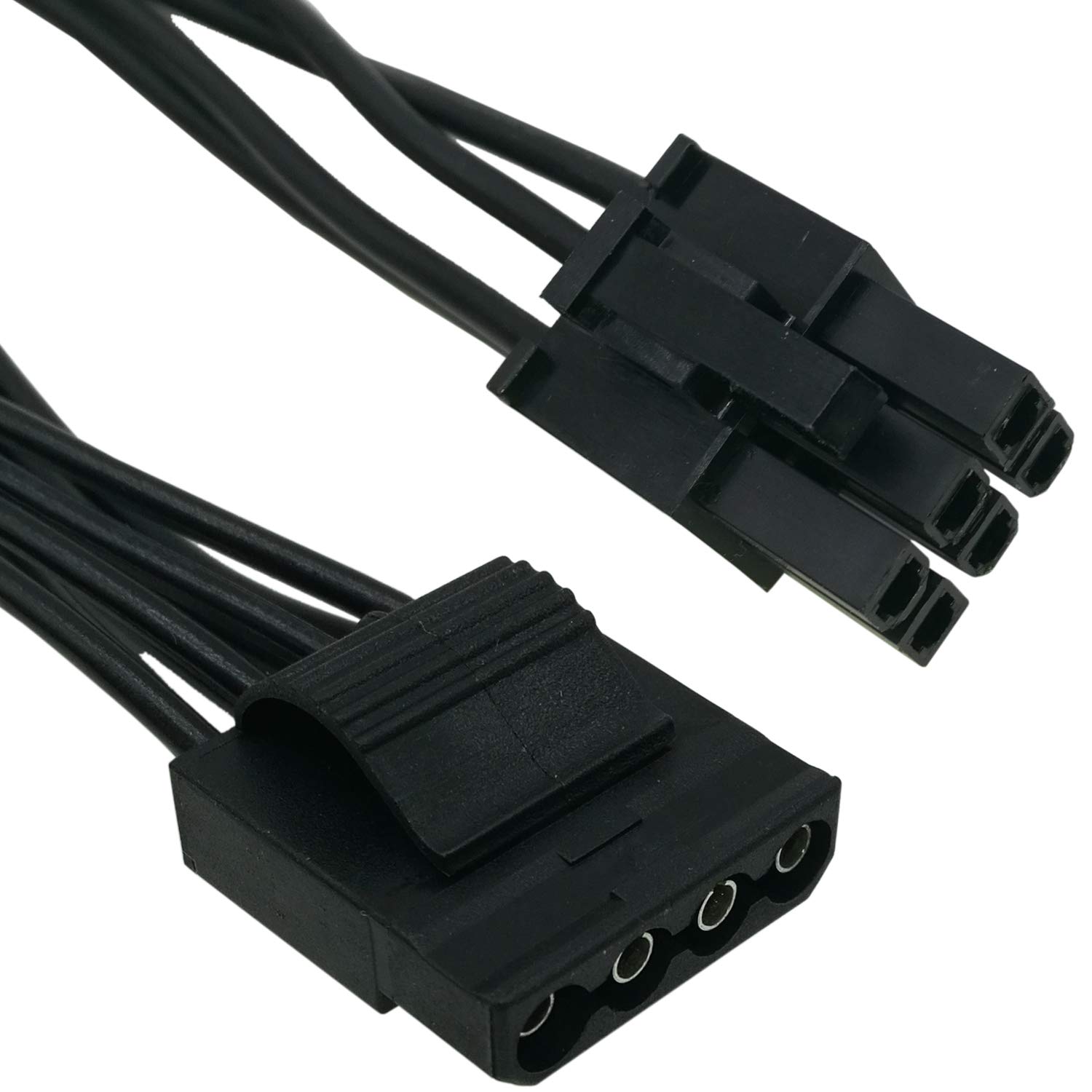 COMeap Molex Power Cable for Corsair PSUs, 6 Pin to 3X 4 Pin Molex Female Hard Drive Power Adapter Splitter for BTC Mining Riser Card 20-in