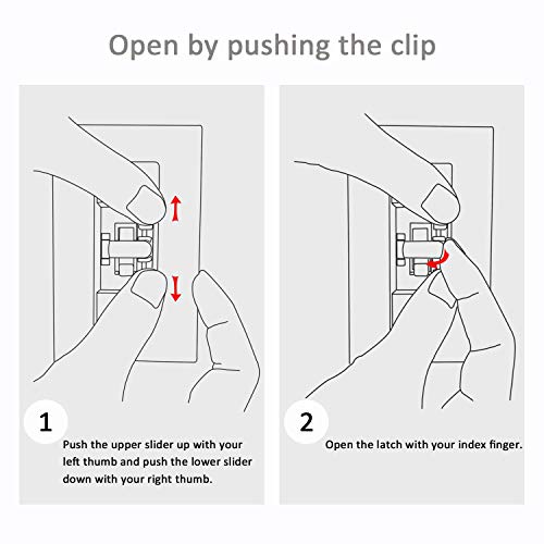 Light Switch Guard, ILIVABLE Child Proof Wall Switch Plate Protects Your Lights or Circuits from being Accidentally Turned On or Off by Children and Adults (Clear)