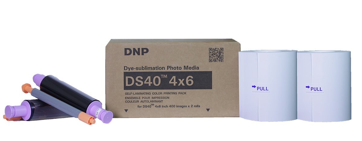 DNP DS40 4" x 6" Dyesub Printer Paper, 800 Glossy Prints
