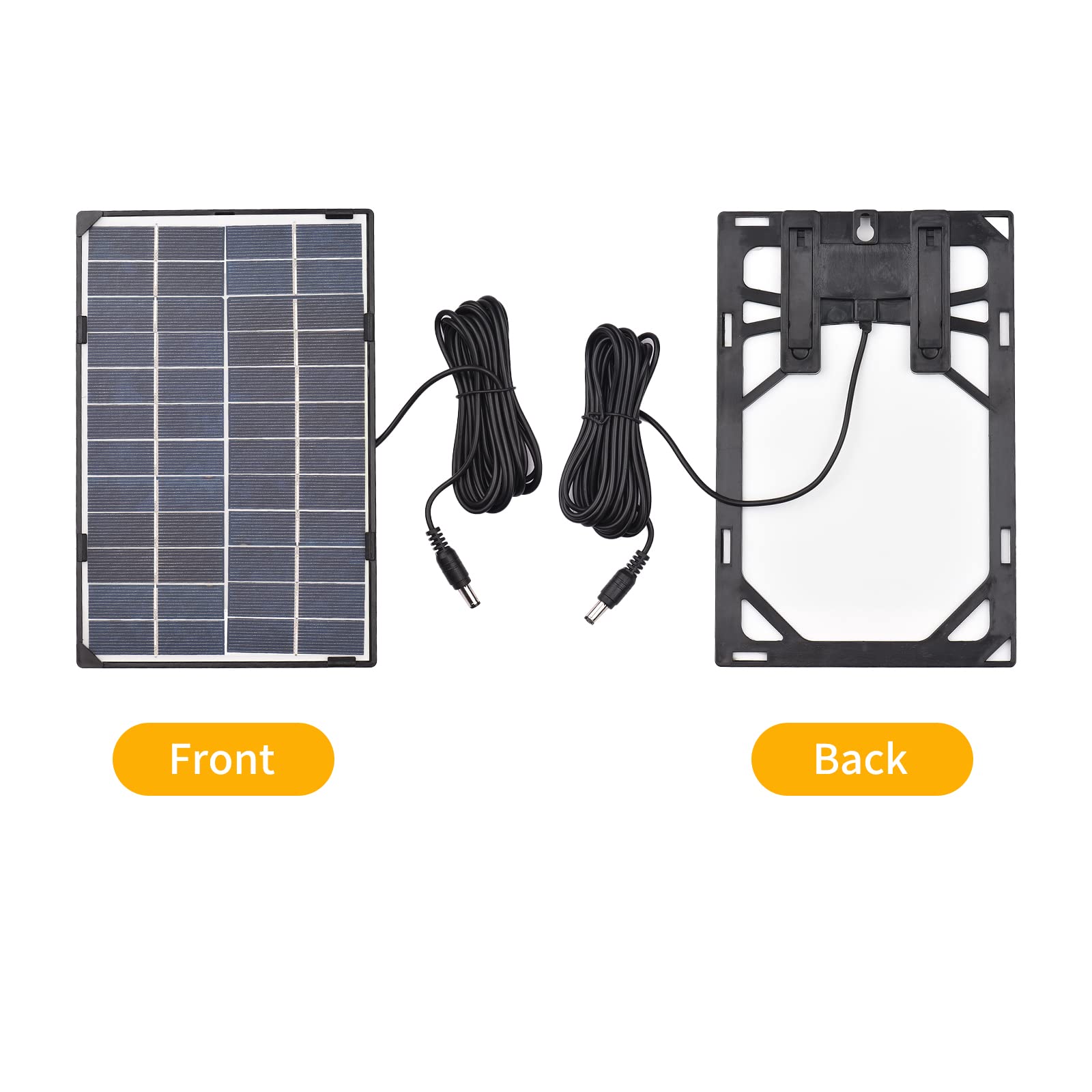 Andoer 6W 12V Solar Panel for Outdoor Security Camera Solar Cell with 10ft DC Output DIY Waterproof Solar Panel for Street Light Garden Lamp Home Fan Pump