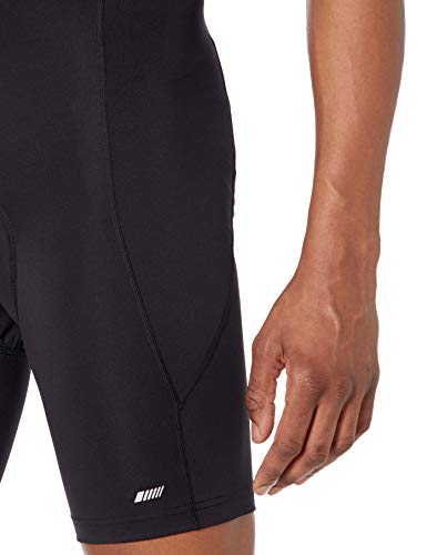 Amazon Essentials Men's Cycling Bib, Black/White, Stripe, Medium