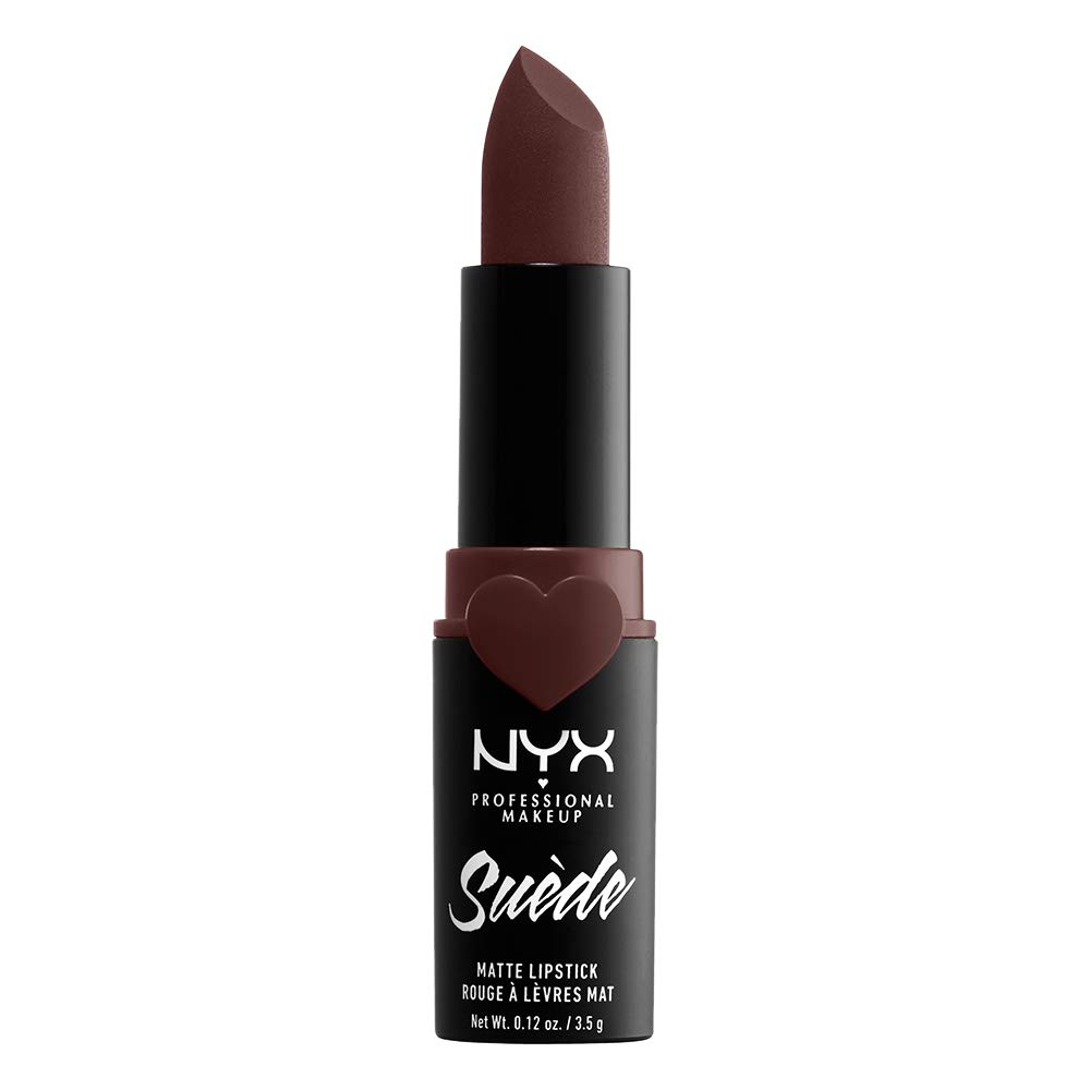 NYX PROFESSIONAL MAKEUP Suede Matte Lipstick, Vegan Formula - Cold Brew (True Brown)