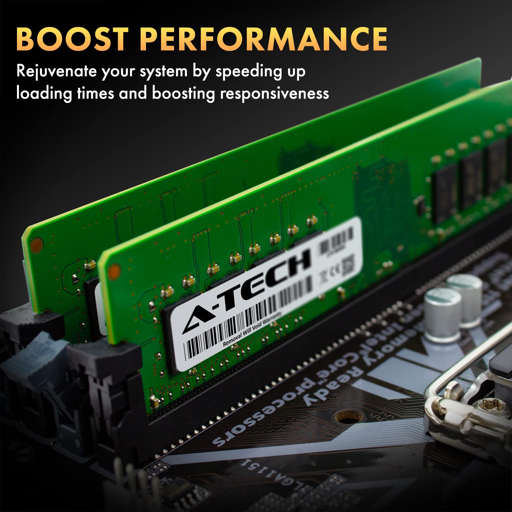 A-Tech 16GB Kit (2x8GB) RAM for Dell OptiPlex XE3, 7070, 7060, 5070, 5060, 3070, 3060 (Tower/SFF) | DDR4 2666 MHz DIMM PC4-21300 UDIMM Memory Upgrade