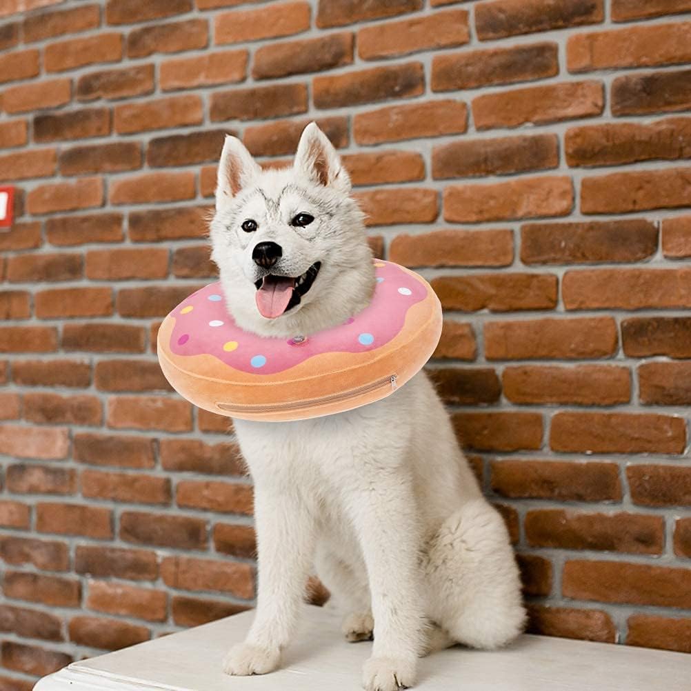 BINGPET Protective Dog Cone Collar,Soft Recovery Pet Cone for Dogs Cats,Washable Protective Recovery Collar for Large Medium Small Dogs,Inflatable Dog Cone,Adjustable Pet Recovery Cone After Surgery