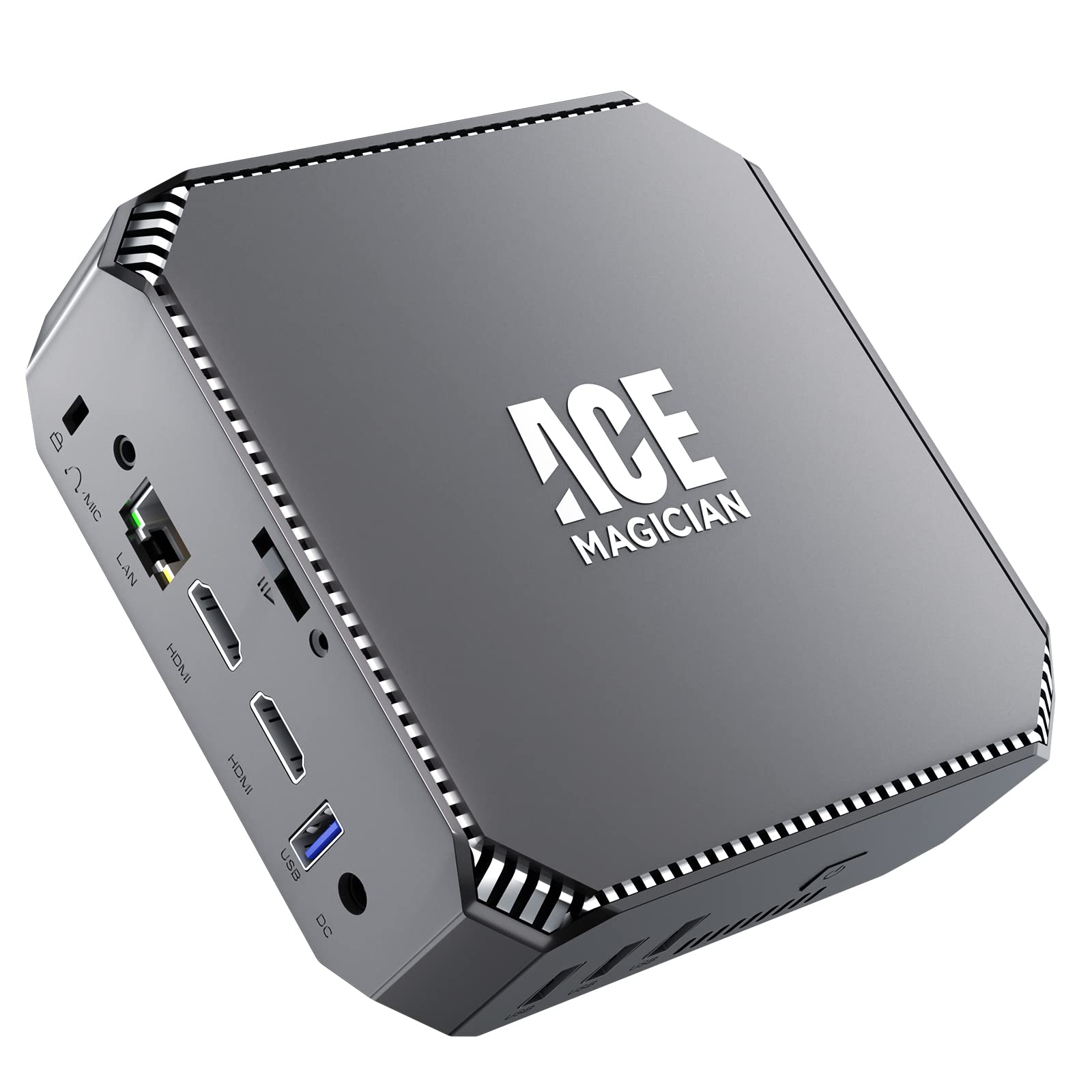ACEMAGICIAN Mini PC, Intel N5095(up to 2.9GHz) Mini Desktop Computer, 12GB DDR4 RAM 256GB SSD, Dual HDMI 4K Screen Display, 2.4/5G WiFi & BT4.2, Gigabit Ethernet with VESA Mount for Daily Use/Office