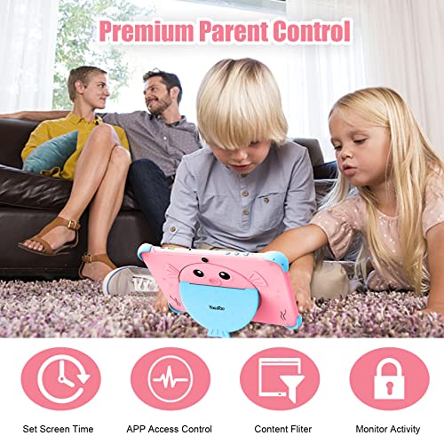 Kids Tablet Android Tablet for Kids 10 inch with Case Included Toddler Tablet with WiFi Android 11.0 Dual Camera IPS Touch Screen Parental Control 2GB 32GB YouTube Netflix Google Play Store