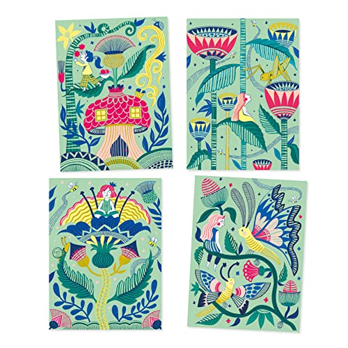 DJECO Scratch Cards Art Kit - Fantasy Garden