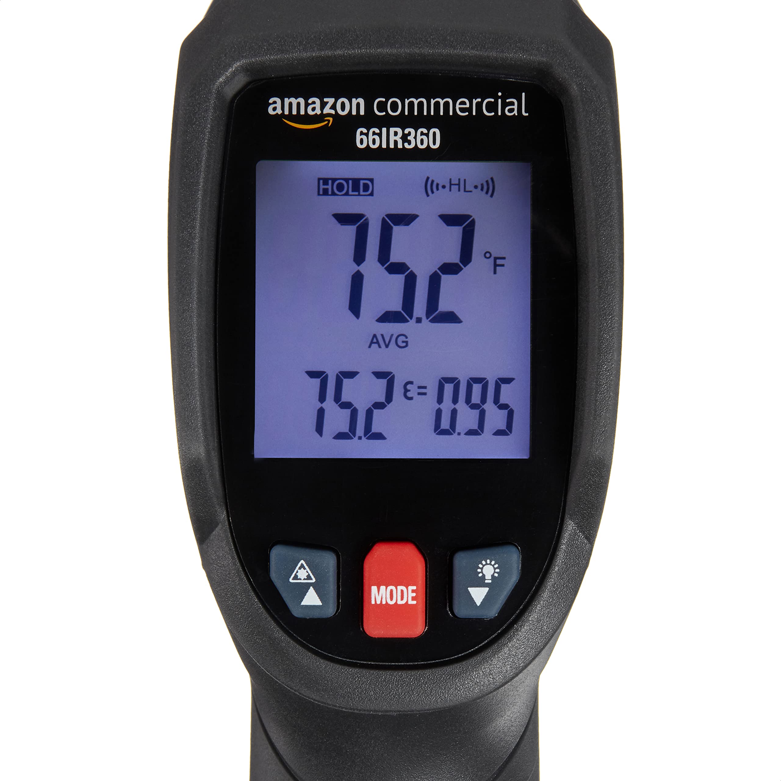 AmazonCommercial Heavy Duty Infrared Thermometer with circle laser, Double mould, Type K Probe, Adjustable Emmissivity (66IR360)