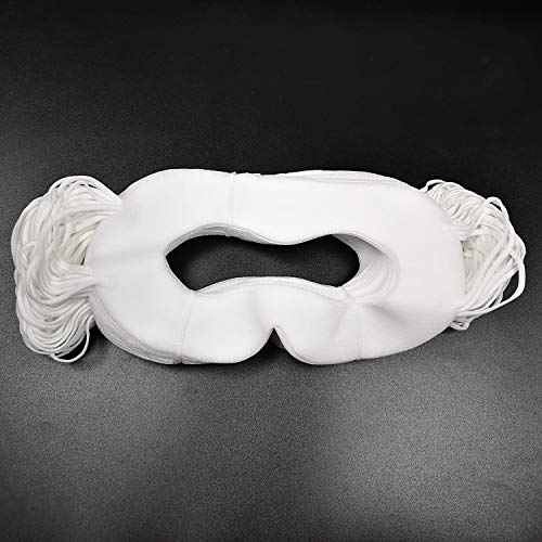 YinQin 100 PCS Universal Disposable VR Mask Sanitary VR Eye Cover Mask for VR, VR Eye Mask Cover, Disposable VR Face Mask VR Mask Sanitary (White)