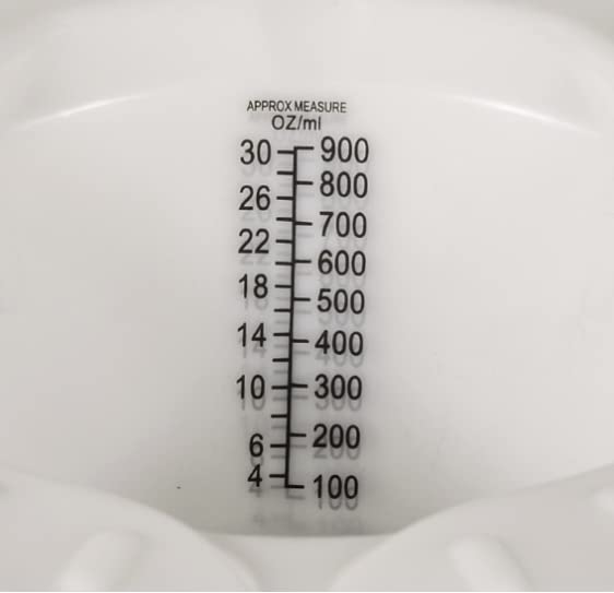 Graduated Specimen Collector Pans [Pack of 5] Toilet Nursing Hat for Urine, Vomit & Stool Collection Fits Over Toilets and Commodes - 30 oz for Women and Elderly (5)