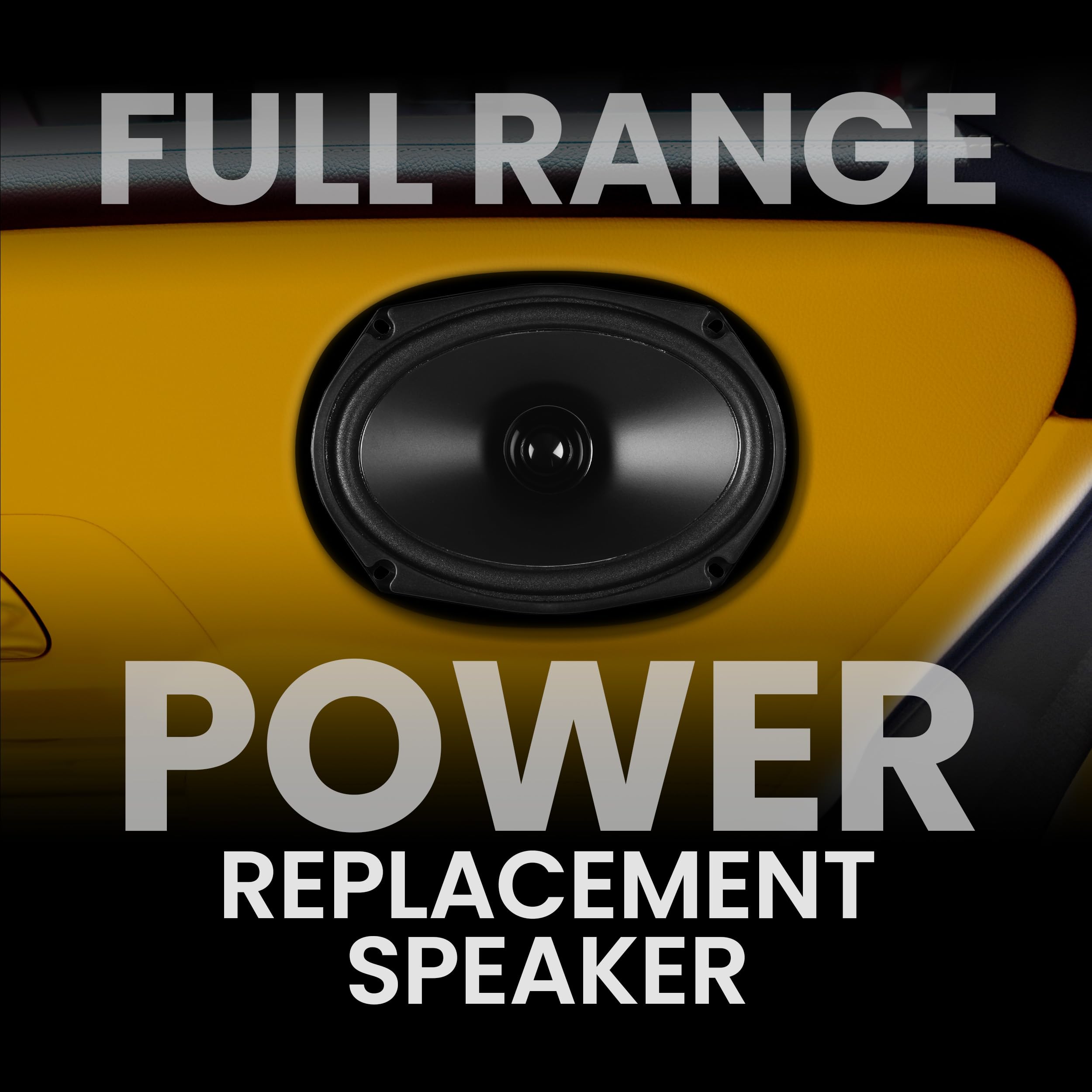 BOSS Audio Systems BRS69 6 x 9 Inch Replacement Car Door Speaker - 120 Watts Max, Sold Individually, 4 Ohms, Bocinas Para Carro