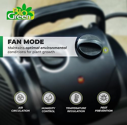 Bio Green PAL 2.0/US Palma BioGreen Basic Electric Fan Heater for Greenhouses, 2 Year Warrenty, 11 x 8 x 12.5" / 280 x 195 x 315 mm