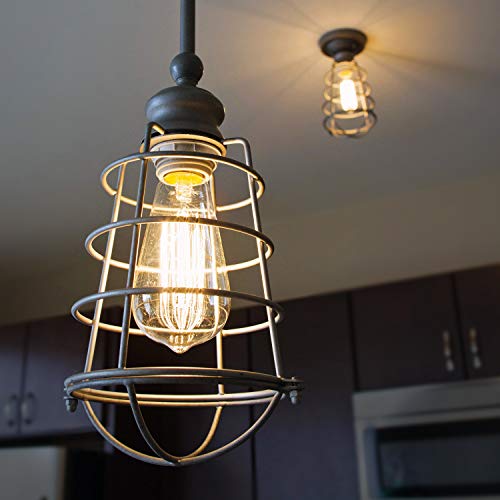 Design House 519694 Ajax 1 Light Ceiling Light, Bronze