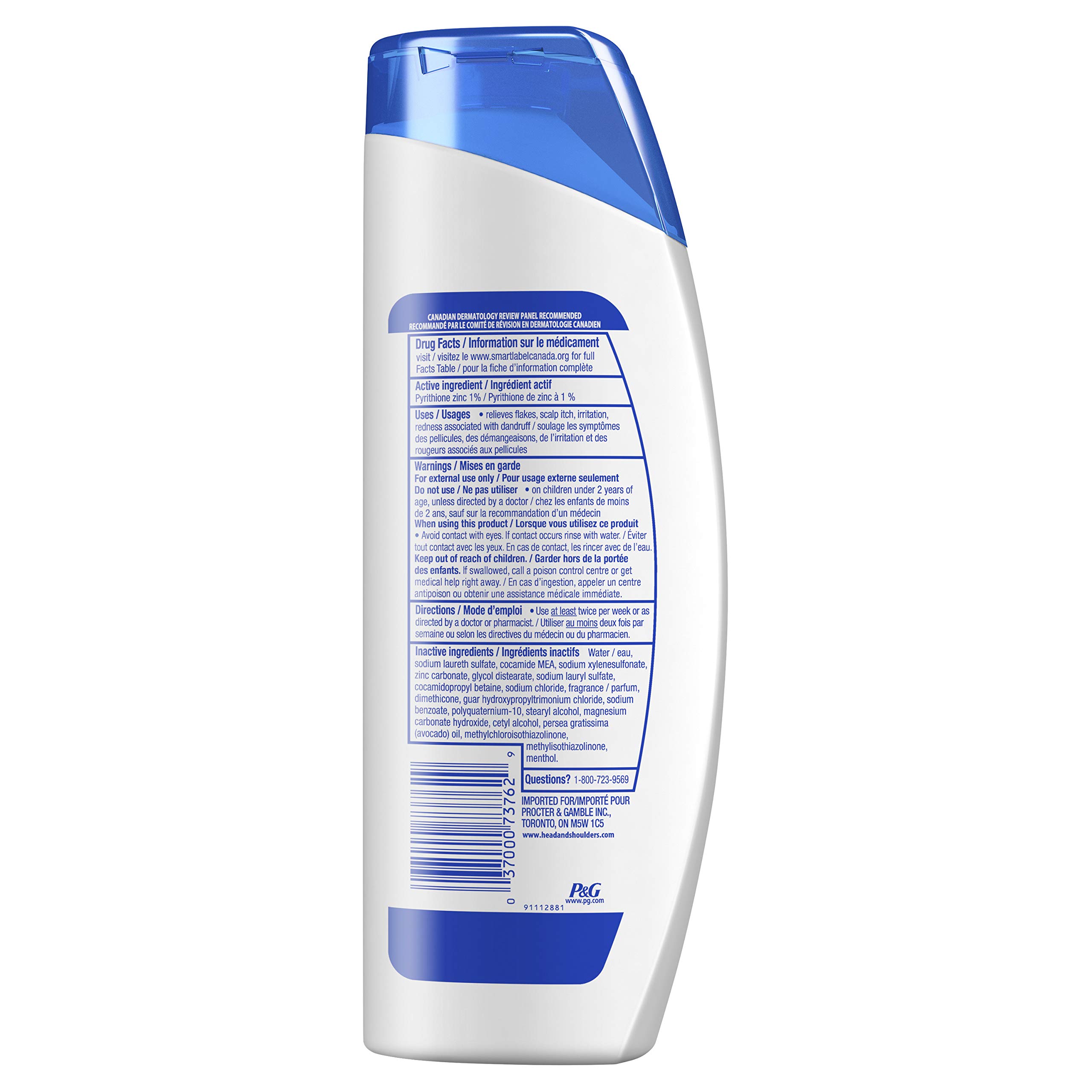Head & Shoulders Deep Moisture Advanced 2 In 1 Dandruff Shampoo And Conditioner, 6 Count
