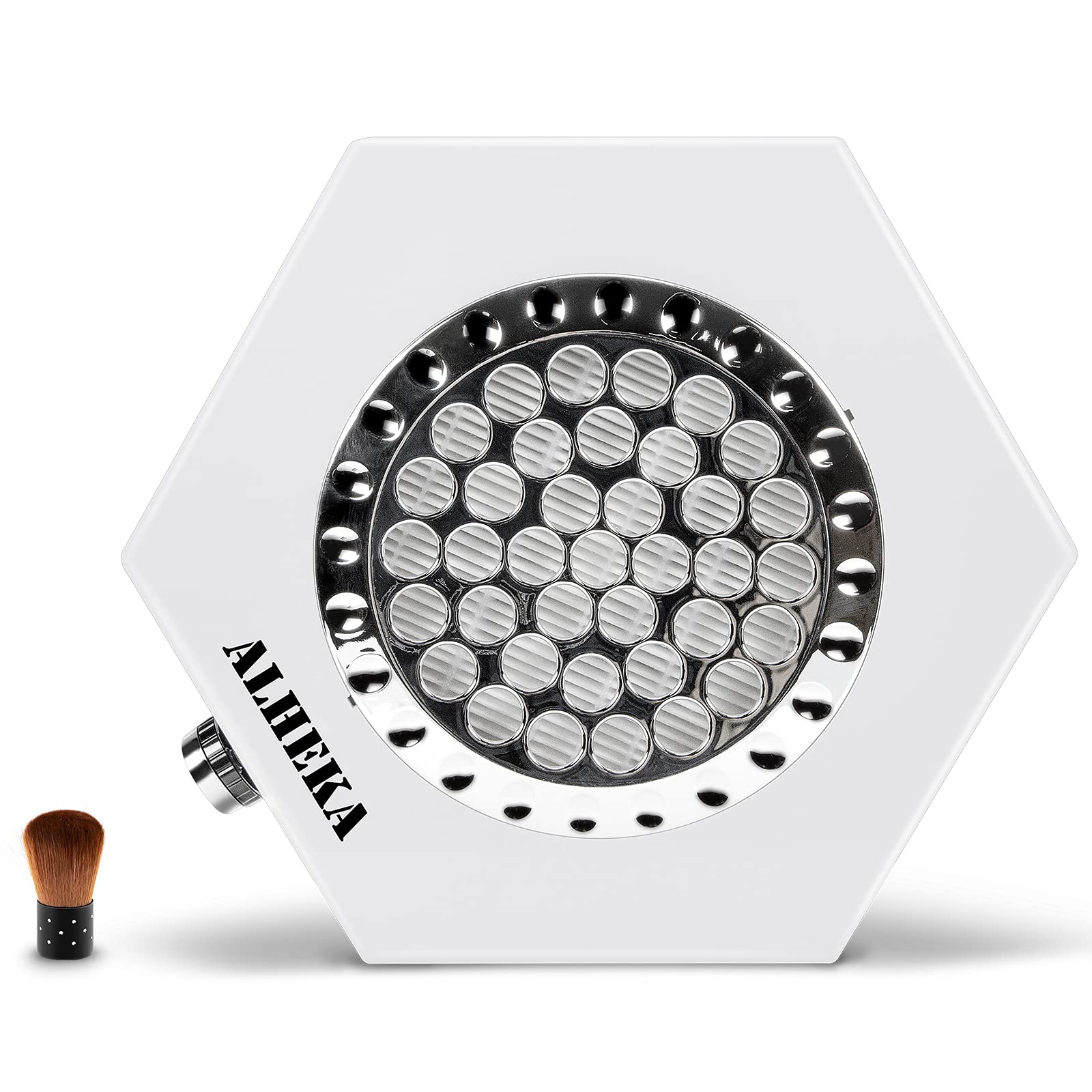 Alheka Nail Dust Collector, 80W Adjustable With 1 Reusable Filters, Vacuum Dust Collector for Acrylic Nails