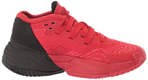 adidas D.O.N. Issue 4 Basketball Shoe, Vivid Red/Black/Team Victory Red, 5.5 US Unisex Big Kid