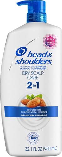 Head and Shoulders Dry Scalp Care with Almond Oil 2-in-1 Anti-Dandruff Paraben Free Shampoo + Conditioner 32.1 fl oz