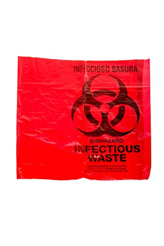 Oakridge OSHA Approved Biohazard Safety Bags (25 Gallon) (50 Bags) - Professional Grade