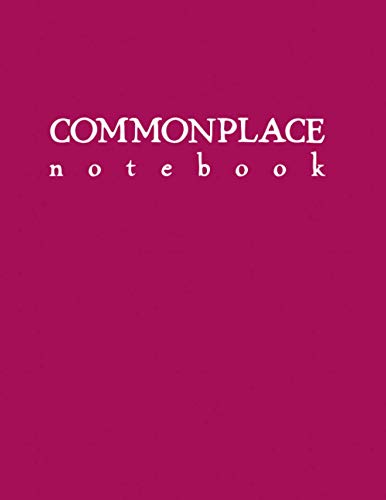 Commonplace Book: Dark Pink Softcover Dot Grid Journal for Quotes & Notetaking