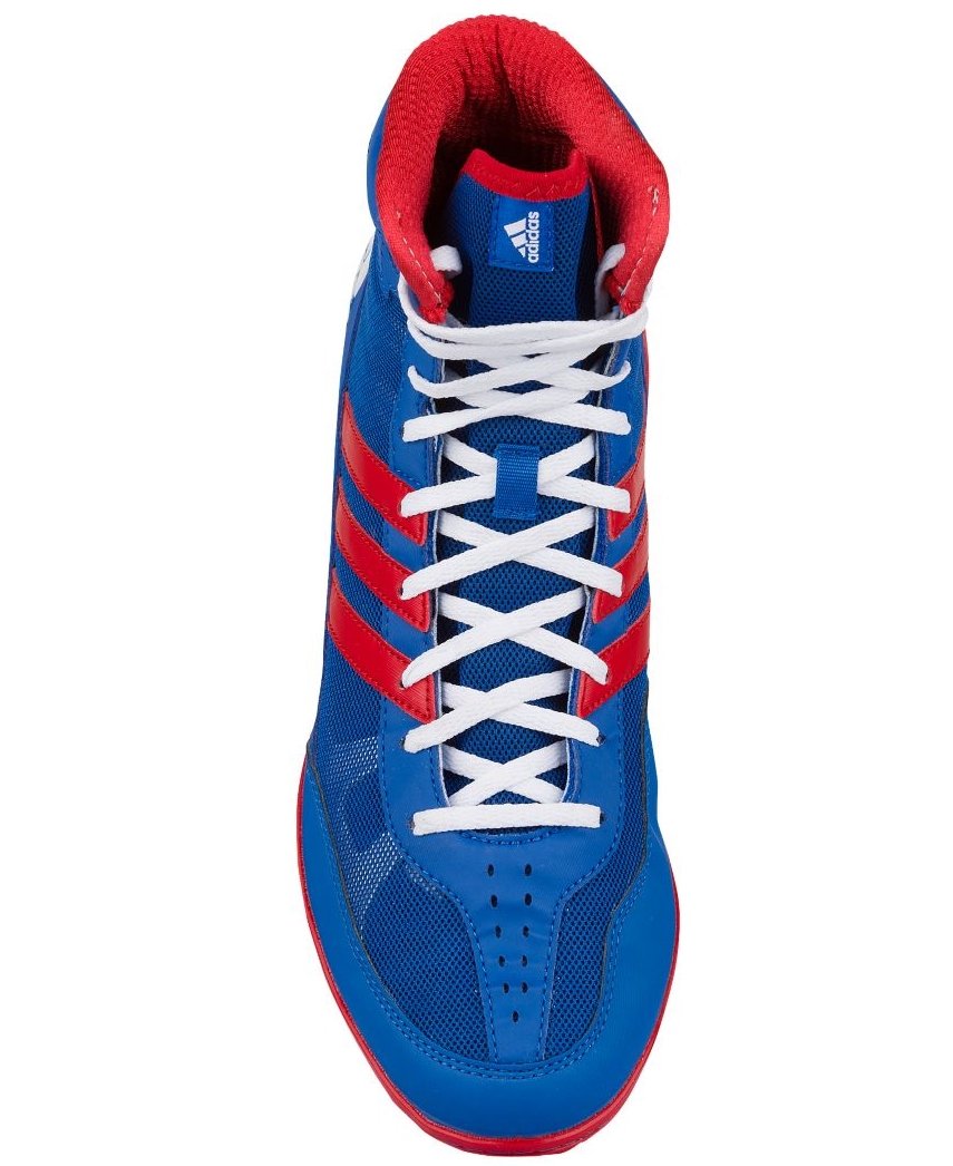 adidas Mat Wizard 3 David Taylor Edition Wrestling Shoes - Royal/Red/White - 15