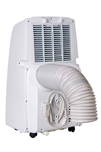 AireMax Portable Air Conditioner and Heater with Remote Control | For Rooms up to 500 Sq.Ft. | 24H Timer | Auto Restart | Wheels | LED Display | 4 Modes | White | APE514H