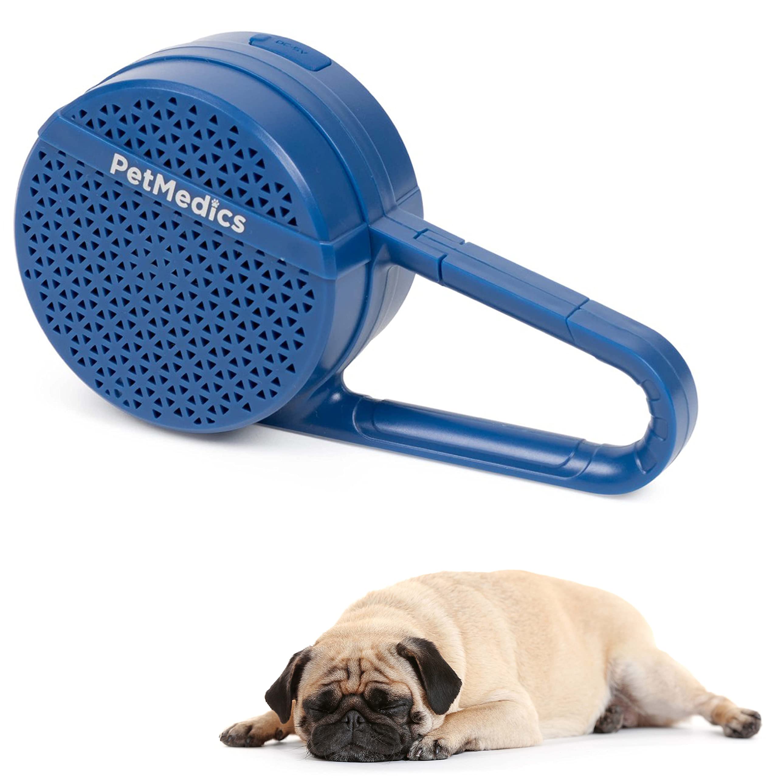 PetMedics Portable Calming Pet Soothing Sound Noise Machine - 2 Built-in Sounds - Dog & Cat Anxiety Relief for Separation, Loneliness, Storm, Fireworks, Travel Stress & Crate Training