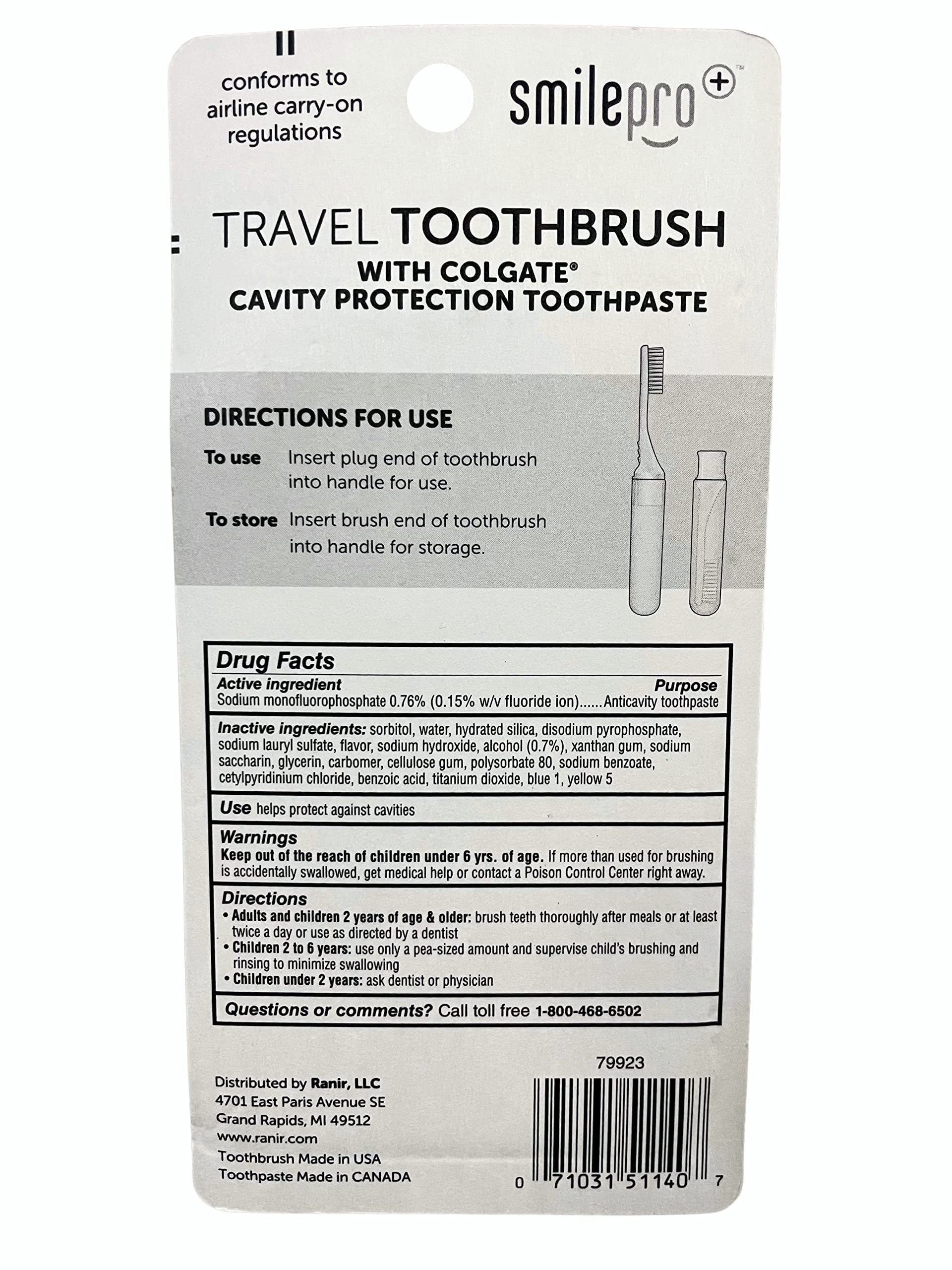 Dental Source Toothbrush/Toothpaste Travel Kit