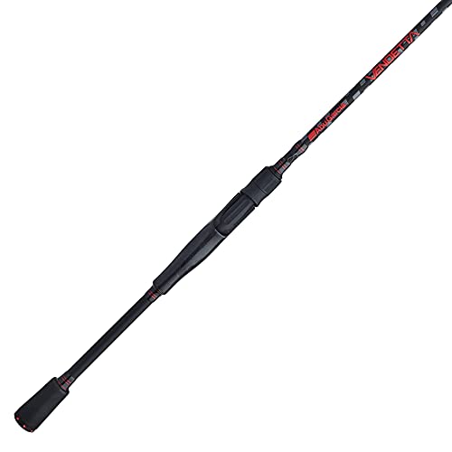 Abu Garcia 6β6β Vendetta Casting Fishing Rod, 2-Piece Rod, 12-20lb Line Rating, Medium Heavy Rod Power, Fast Action, 1/4-1 oz. Lure Rating