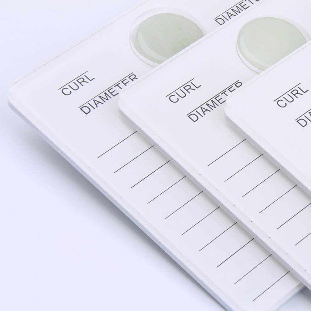 HERSQUEEN 2-in-1 Eyelash Extensions Adhesive Glue Pallet Holder With Jade Stone Acrylic Lash Tile Hand Plate Lash Pallet White Lash Tray Holder Display