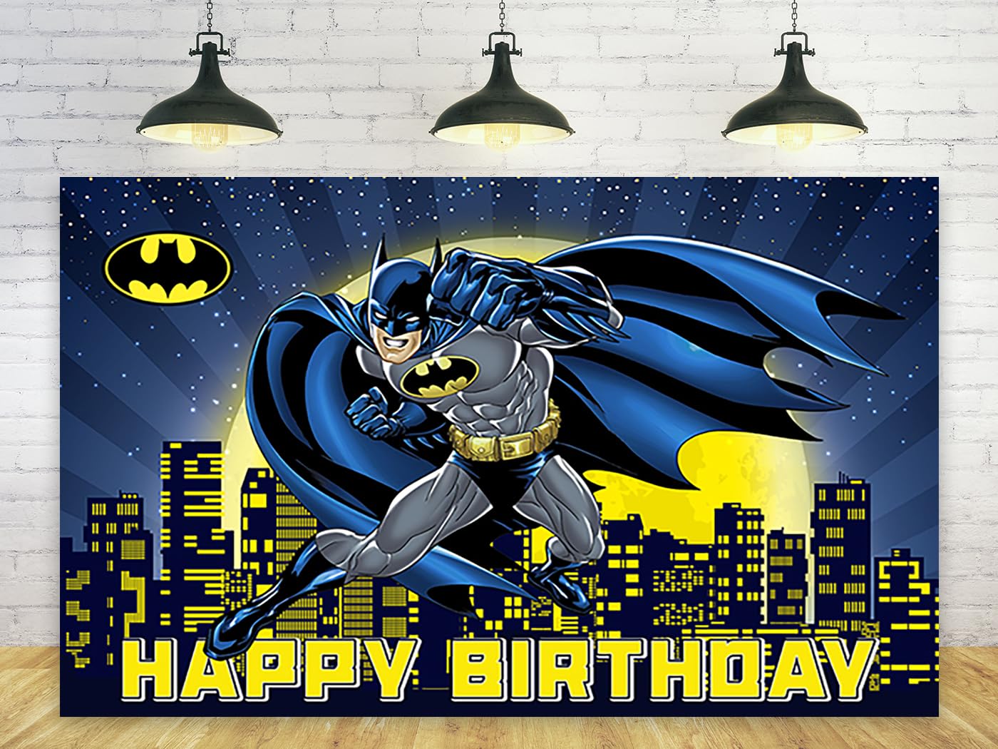 Hero Backdrop for Birthday Party Decorations Blue Man Background for Baby Shower Party Cake Table Decorations Supplies Superhero Theme Banner 5x3ft