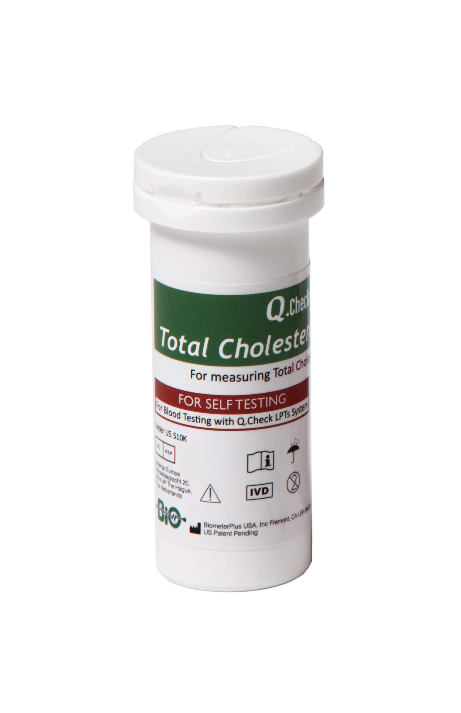 Helse Q.Check Total Cholesterol Test Strips, Value Pack 25-Count