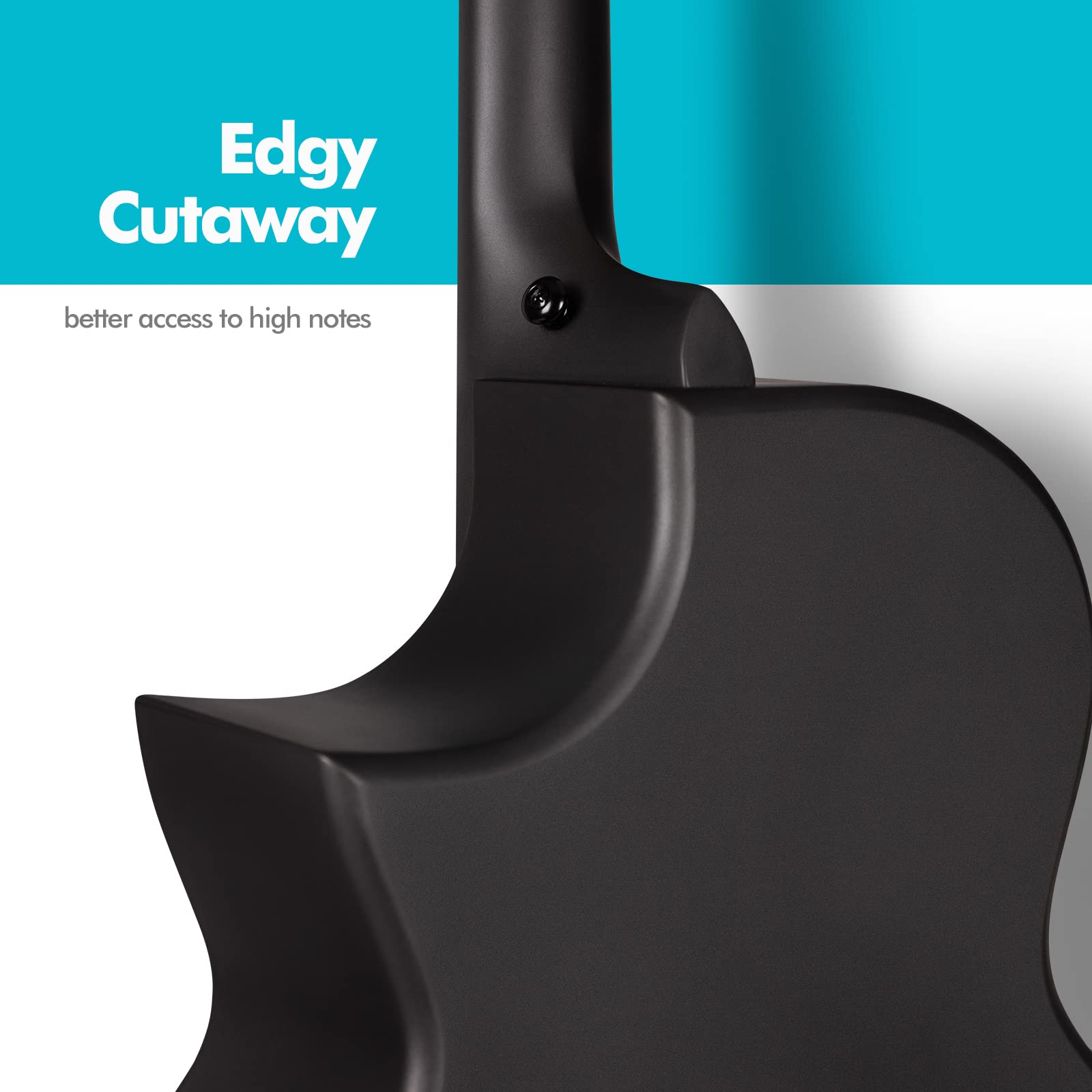 Enya Acoustic Electric Guitar Carbon Fiber X4 PRO AcousticPlus 41” 4/4 Sized Guitar Bundle with Hard Case, Leather Strap, Instrument Cable & USB Type-C Charging Cable(X4 PRO)