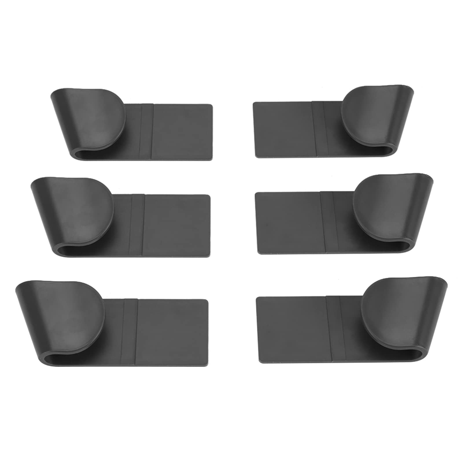 6Pcs Pot Lid Storage Rack Holder Organizer for Cabient, ABS Punch Free Pot and Pan Lid Storage Rack, Wall Mounted Pot Lid Holder Kitchen Hacks, Household Pot Lid Hanger for Home Kitchen