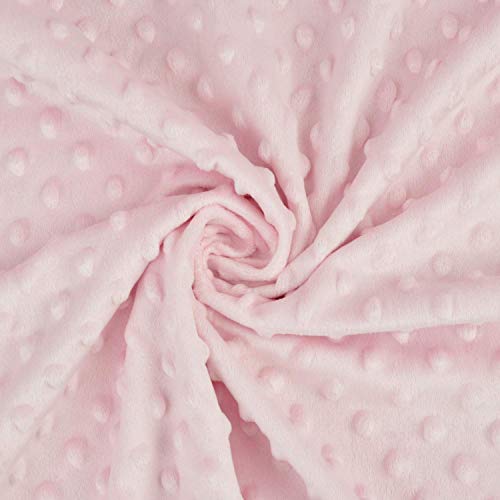 American Baby Company Heavenly Soft Minky Dot 3-Piece Mini/Portable Crib Bedding Set, Pink, for Girls