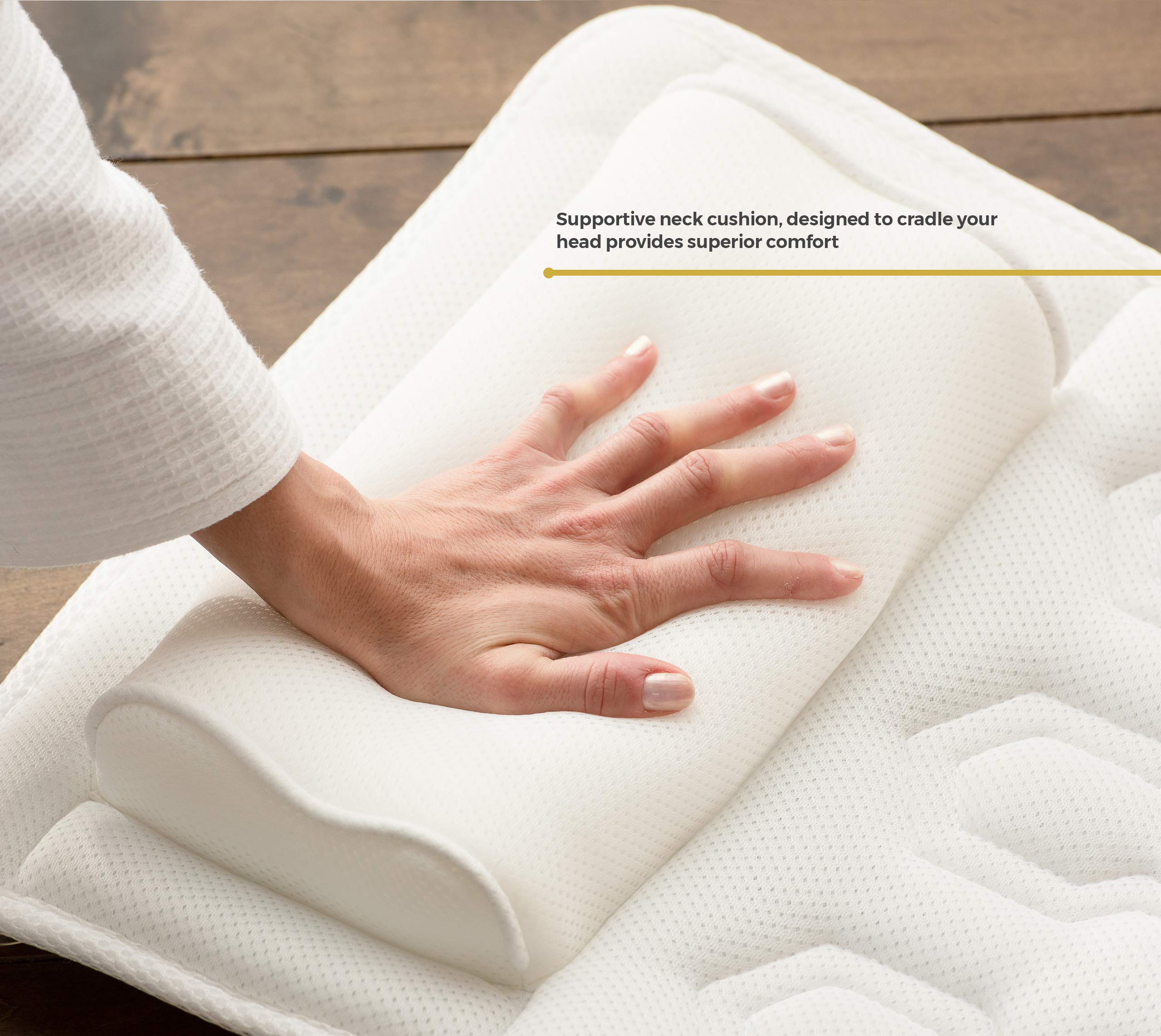 ProCore Products Luxurious Full Body Bath Pillow - Ultimate Comfort, Supportive Bath Cushion for Tub Adults - Plush Neck and Extra Seat, Great for Soaking and Pain Relief, Easy to Clean