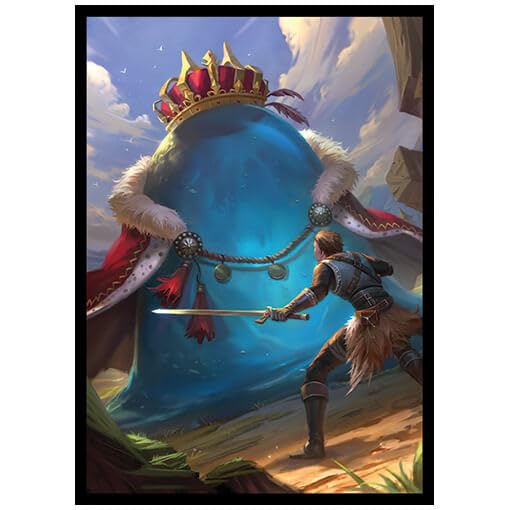 Fantasy North - Grobulus - The Slime King - 100 Smooth Matte TCG Trading Card Sleeves - Fits Magic MTG Commander Pokemon and Other Card Games - Playing Card Sleeves