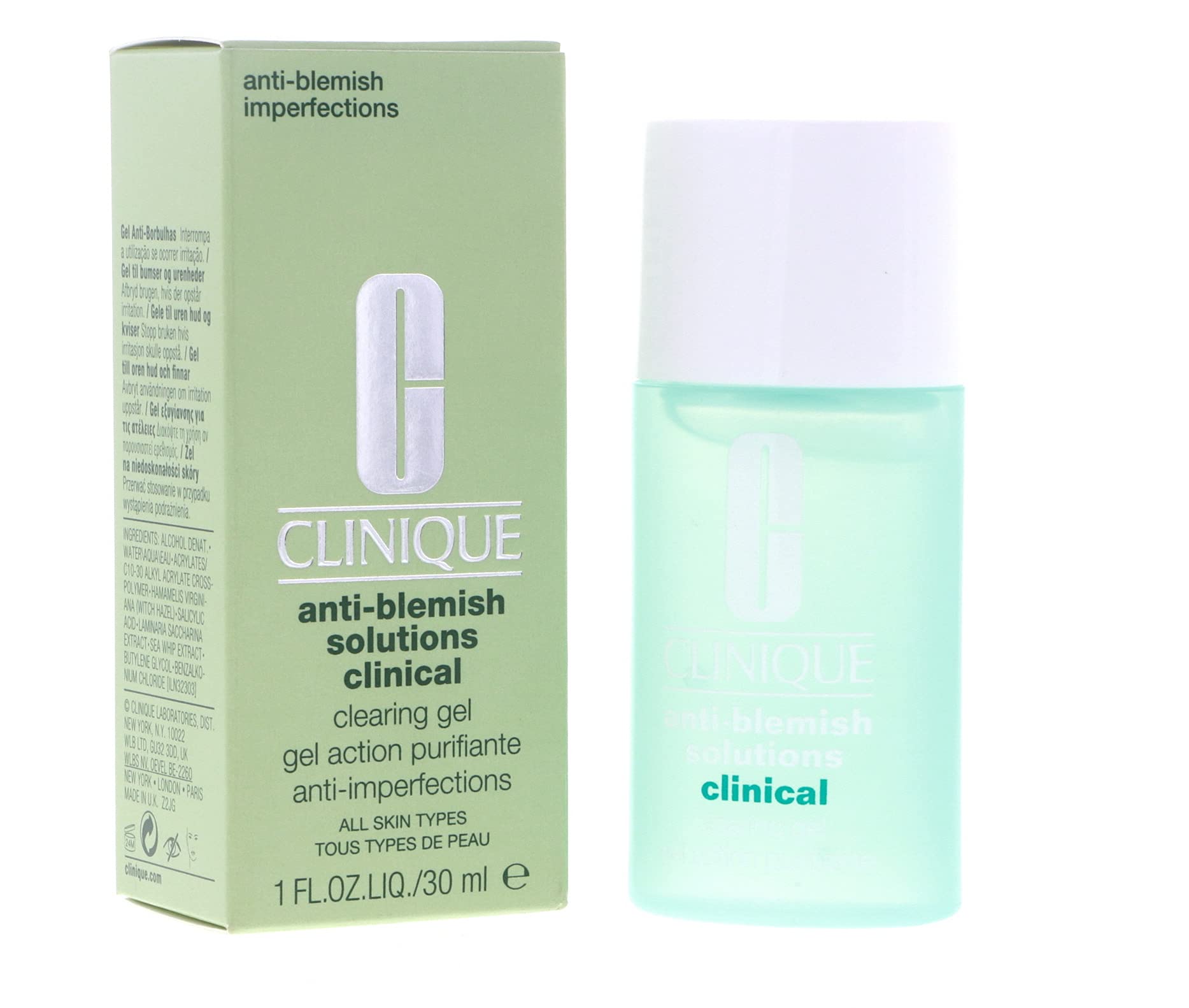 New! Acne Solutions Clinical Clearing Gel, 1 oz / 30 ml